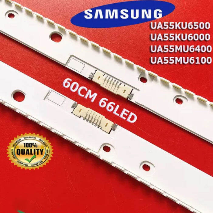 Lampu LED Backlight TV BL Samsung UA55KU6500 55KU6500 66 LED Plug and ...
