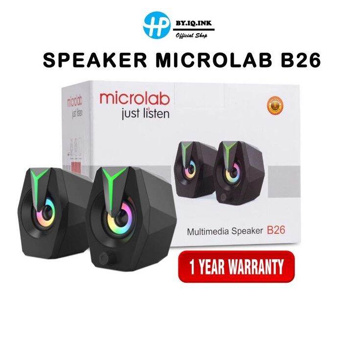 SPEAKER (ลำโพง) MICROLAB B26 (BLACK) ประกันศูนย์ไทย 1ปั | Lazada.co.th