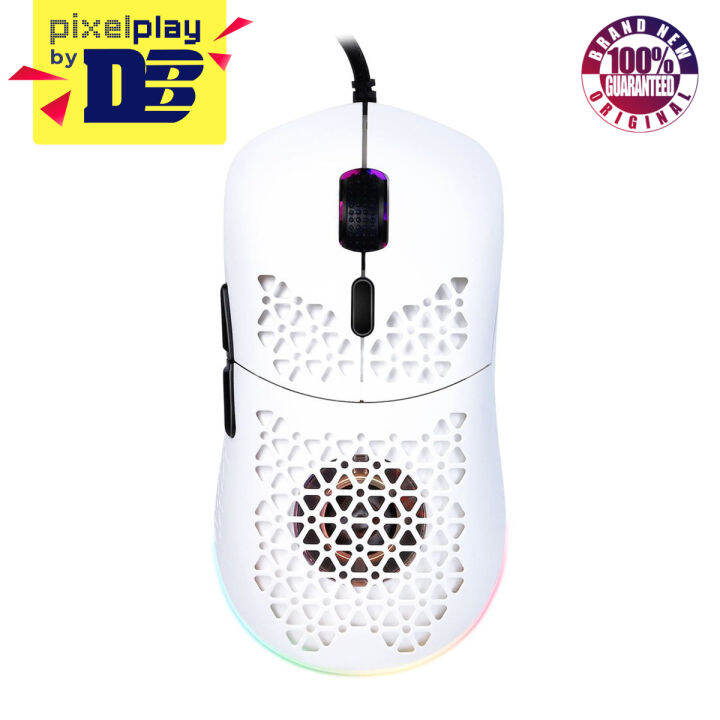 Onikuma CW911 RGB Wired Optical Gaming Mouse Honeycomb Shell (White ...