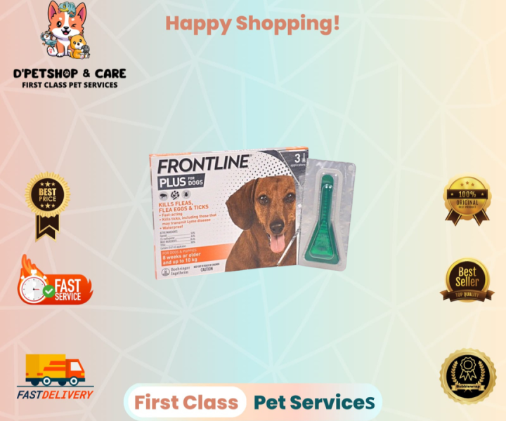 FRONTLINE PLUS DOG S 0-10KG 0,67ML - Obat Tetes Kutu Anjing Murah ...