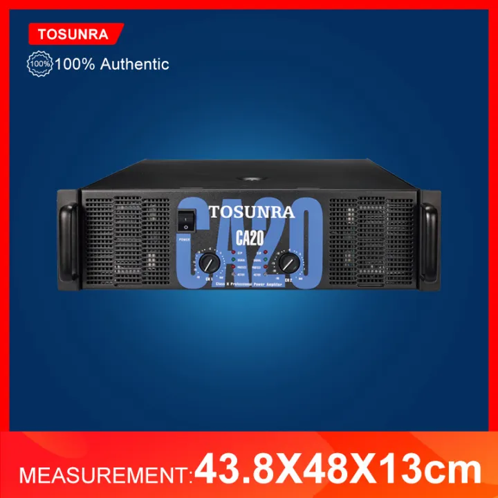 【TOSUNRA Professional Power Amplifier 8ohms/1250W*2 4ohms/1500W*2 CA20 ...