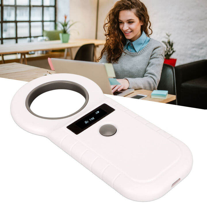Handheld RFID Reader, Animal Tag Reader ID Scanner Rechargeable LED ...