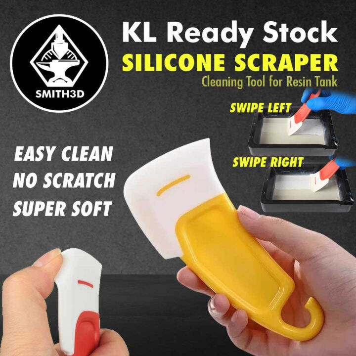 [New Soft] Silicone Scraper for MSLA 3D Printer Resin Tank Creality ...