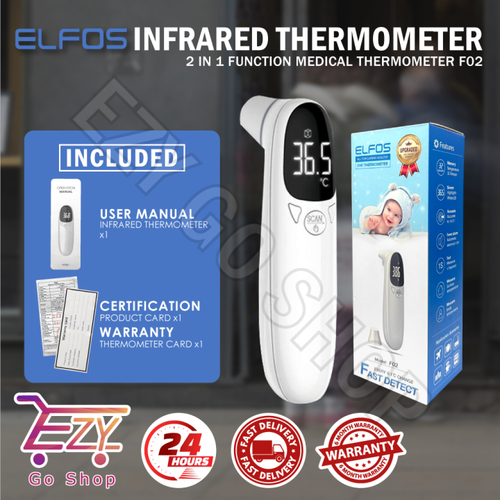 【Infrared Thermometer Gun】- F02 Temperature Digital Non-contact ...