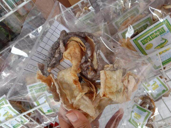 kerupuk kulit ikan super -3 pcs / ASLI KULIT IKAN REMANG / khas ...