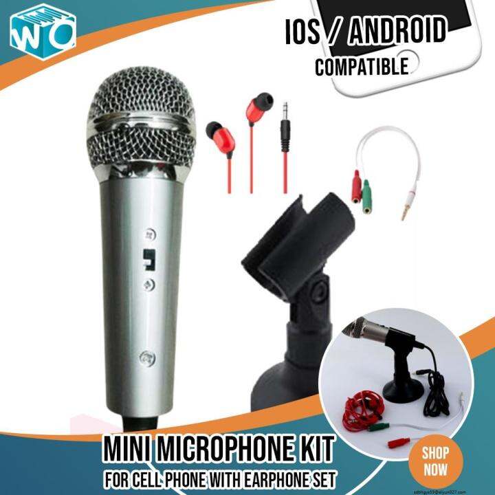 Voiceover microphone Mini microphone mixer Microphone shock mount Mini ...