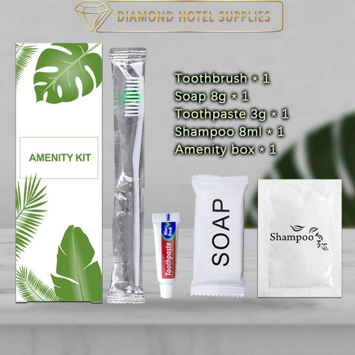100sets toothbrush,toothpaste,shampoo,soap,box HOTEL GUEST KIT SET ...
