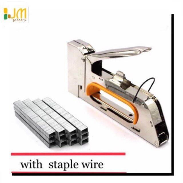 JM# Heavy Duty Powerful 13/4-6-8mm Gun Tacker with staple wire | Lazada PH