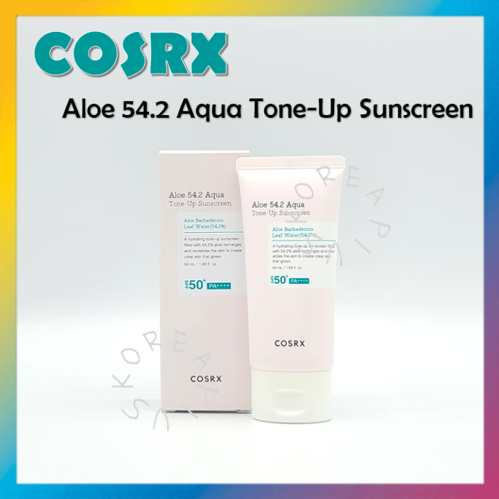 [COSRX] Aloe 54.2 Aqua Tone-Up Sunscreen SPF50+ PA++++ 50ml | Lazada