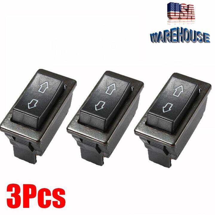 3PCS 5-pin ON/OFF SPST Momentary Power Window Rocker Switch Controller ...