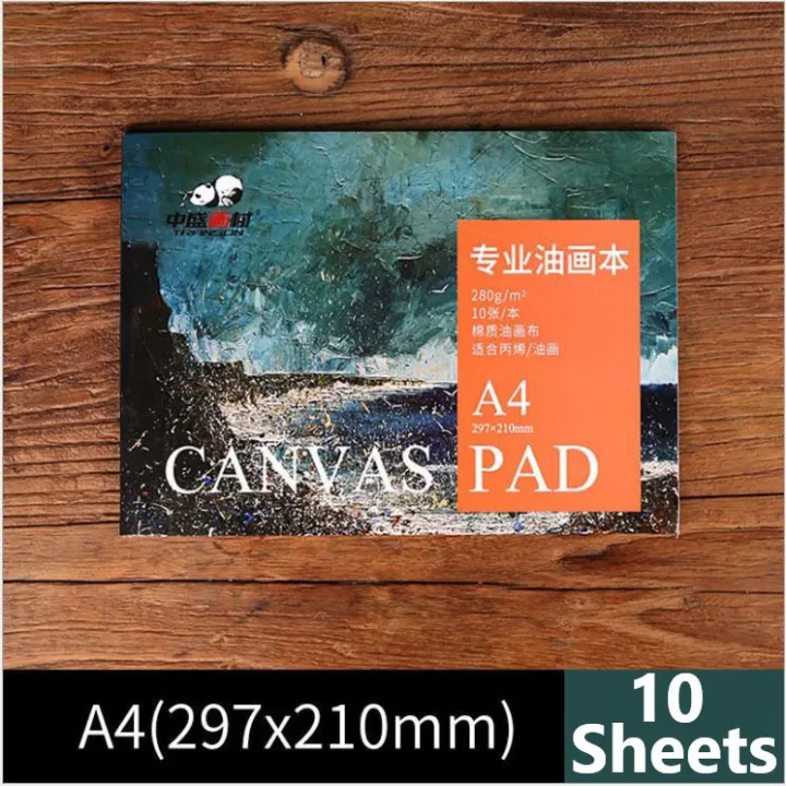 Canvas Pad for Oil painting on linseed canvas, acrylic painting on ...
