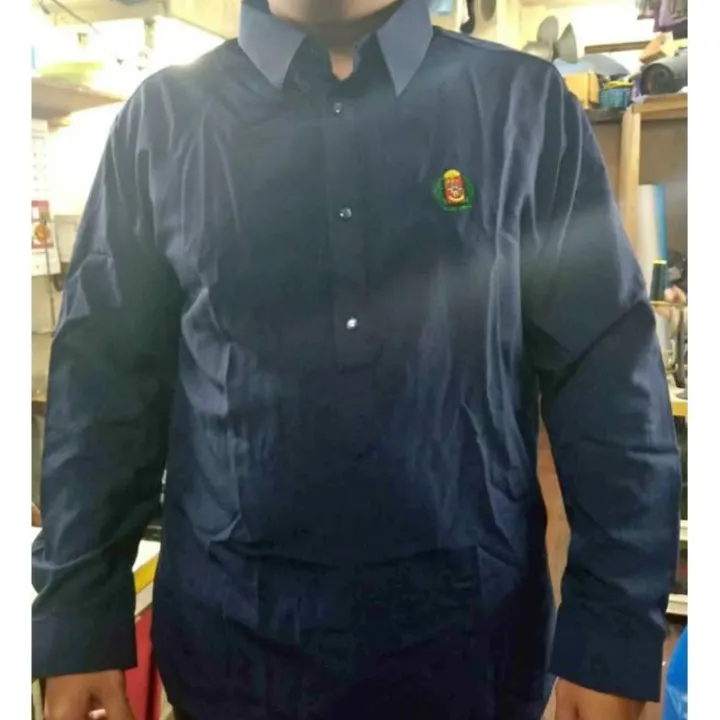 security guard barong long sleeve w/ sosia patches | Lazada PH