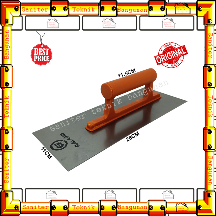 Roskam Plat Gagang Kayu Raskam Alat Ratakan Semen Acian Tembok | Lazada ...