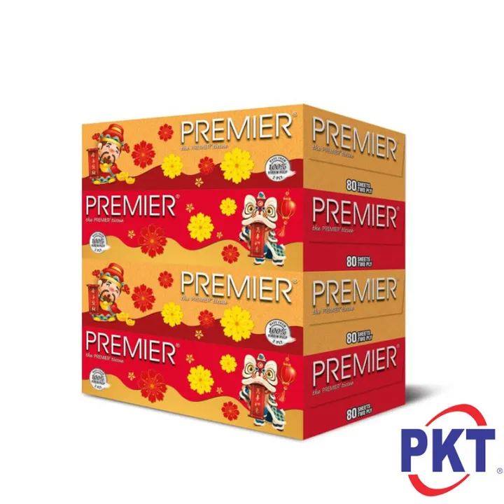 PREMIER FACIAL TISSUE 4X80'S CNY PACK | Lazada