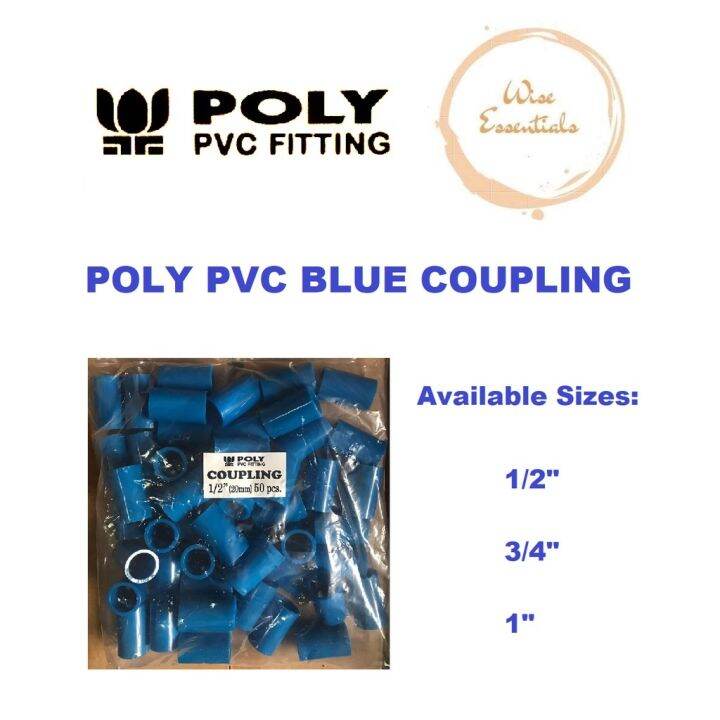 POLY PVC Blue Coupling 1/2 to 1 | Lazada PH