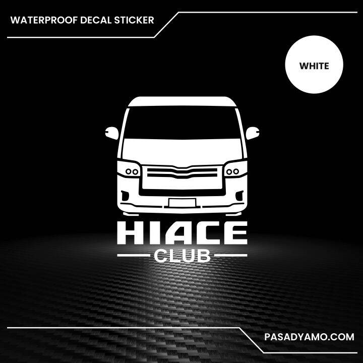 HiAce Club Logo Decal Sticker for Cars, Motorcycles, Laptops 4.5 x 5 ...