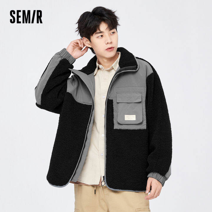 Semir Jacket Men Oversize Asymmetric Stitching Tooling Top 2022 Winter ...