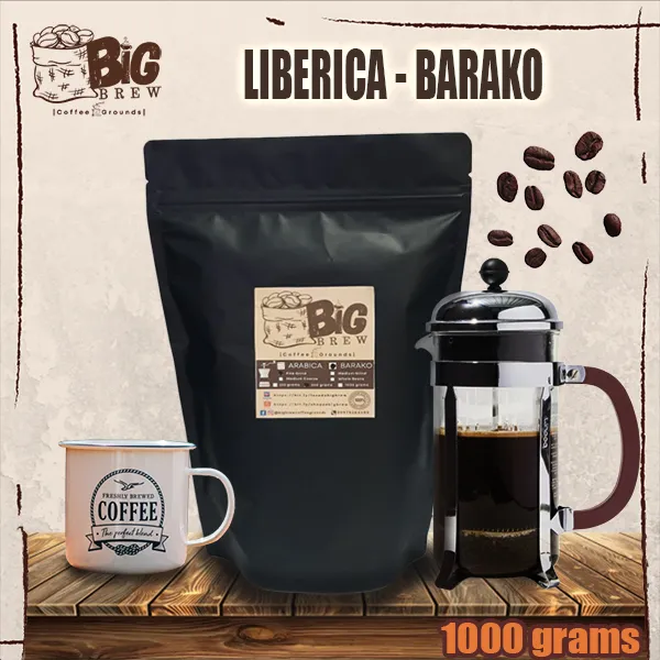 Big Brew Premium Liberica - Barako Coffee Grounds 1000g | Single-origin ...
