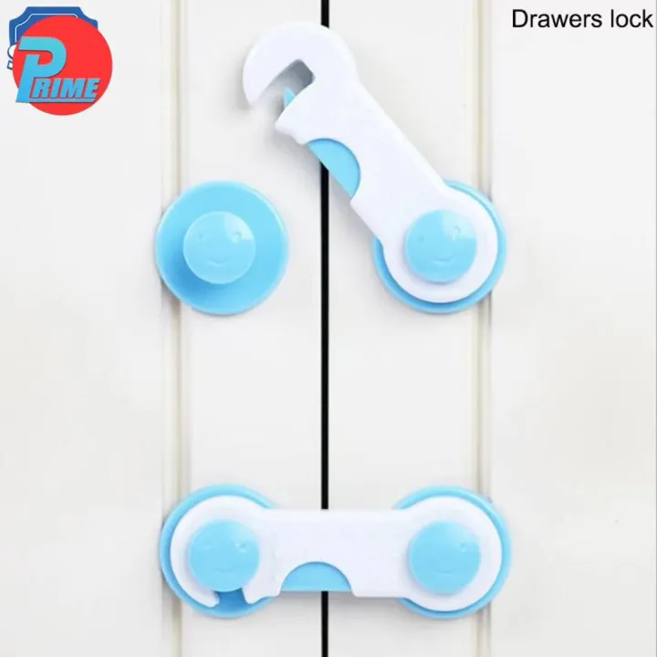 PRIME Plastic Home Door Drawer Lock Kids Protect Wardrobe Cabinet ...