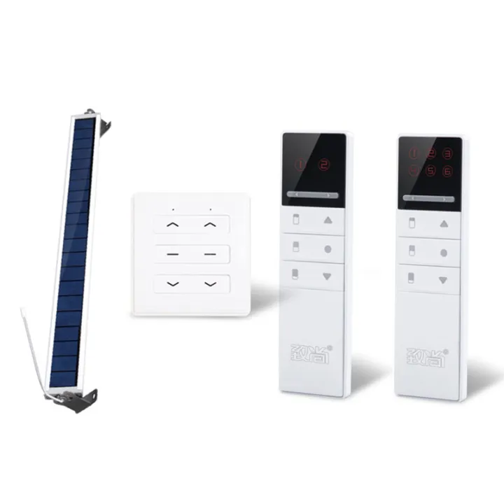 Remote Controller Wall Switch Solar Panel Electrical Roller Blinds ...
