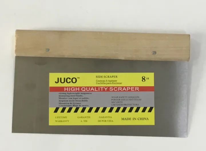 wood scrapper 8''inch putty knife/ wall scrapper wood handle paleta ...