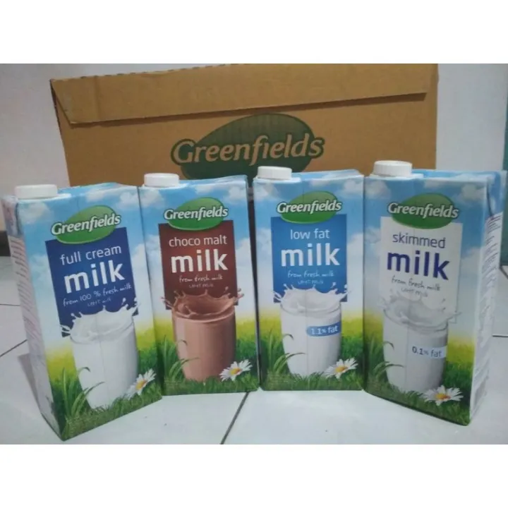 Surabaya Aneka Susu cair uht greenfield greenfields 1 L liter lt 1liter ...
