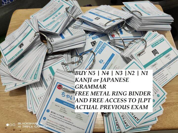JLPT N5 to N1 Japanese Pattern Grammar - FLASHCARD | Lazada PH