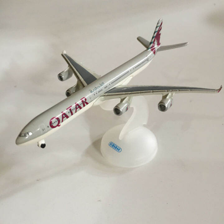 15CM 1:600 A340-600 plane model QATAR Airways airlines alloy aircraft ...