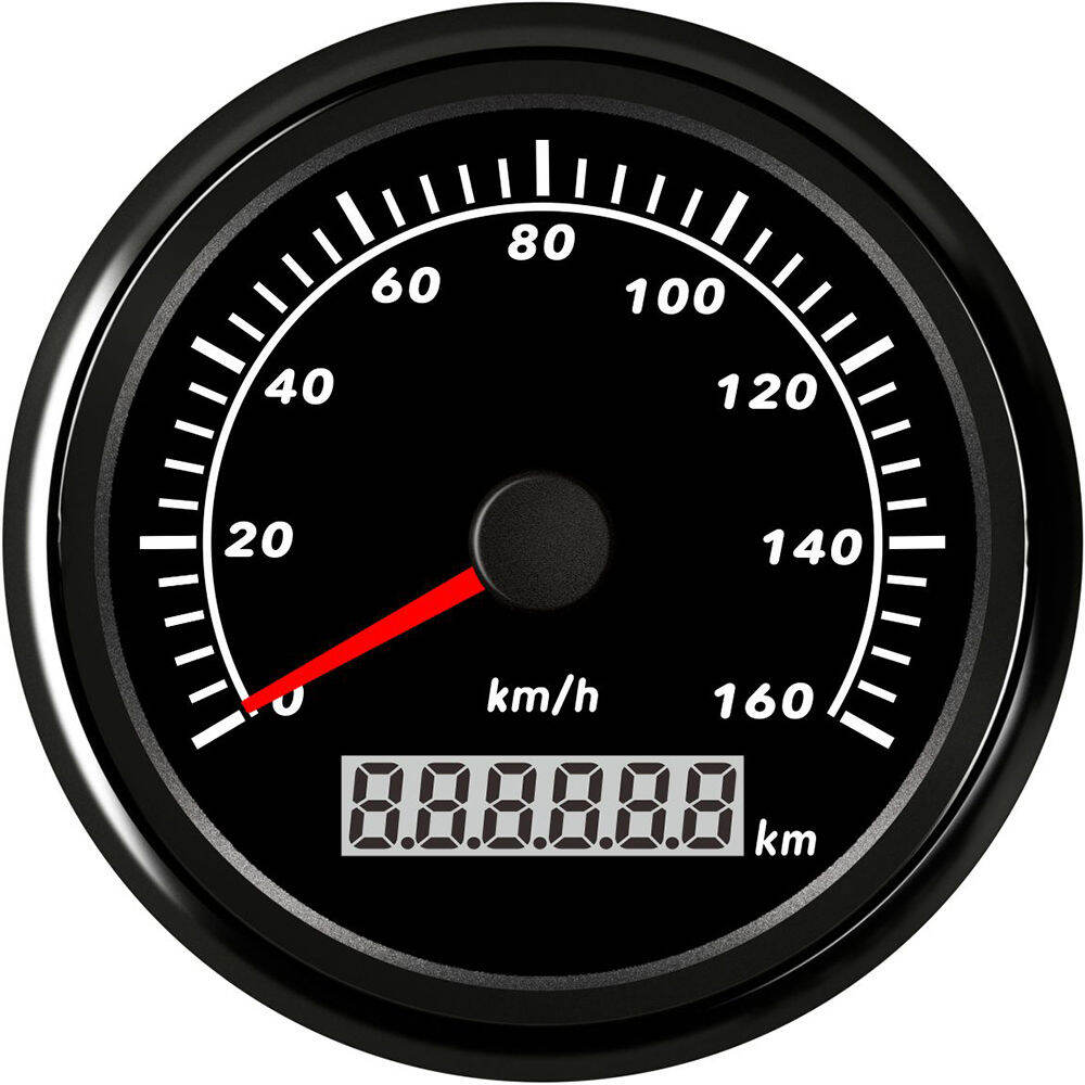 85มม. Universal GPS Speedometer เครื่องวัดระยะทาง Speed Gauge 120 Kmh ...