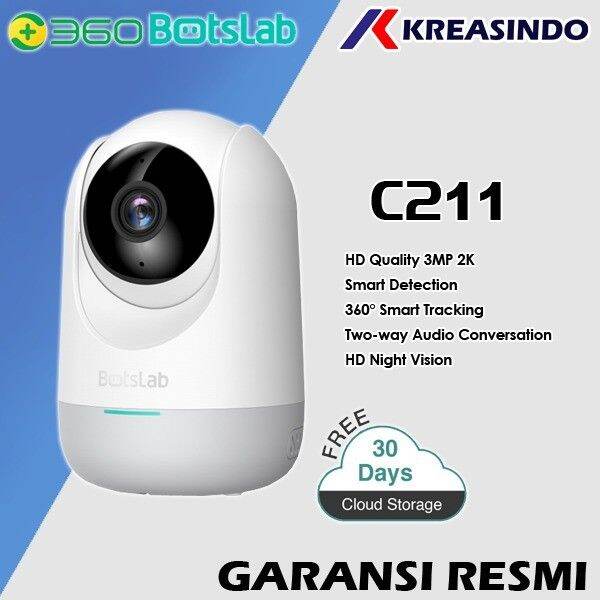 360 BOTSLAB C211 Dome 2k 3mp Wifi Indoor Smart IP Camera CCTV | Lazada Indonesia