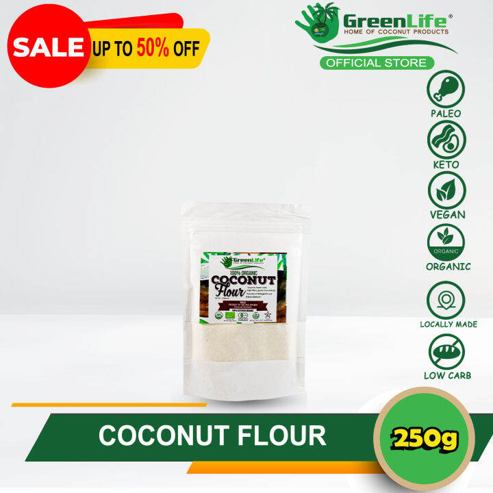 GreenLife 100% Organic Coconut Flour 1000g Coconut flour Organic flour Coconut-based flour ...