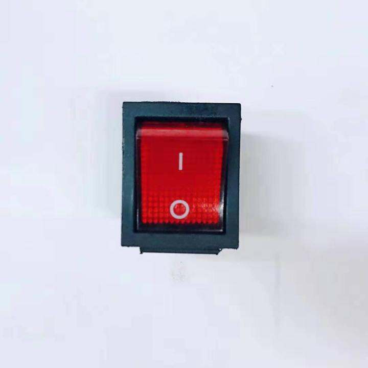 Power Switch Red Lamp Light Rocker Switch with 4 Pin ON/OFF 2 Position ...