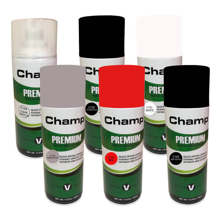 CHAMP by Winland 100% ACRYLIC AEROSOL SPRAY PAINT / Pylox with Extra ...