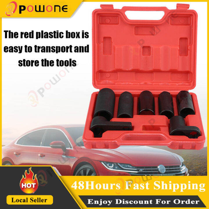 7Pcs Sensor Socket Removal Tool Oxygen Sensor Wrench Socket Removal Set ...
