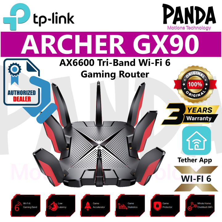 TP-Link AX6600 Tri-Band Wi-Fi 6 Gaming Router (Archer GX90) | Lazada