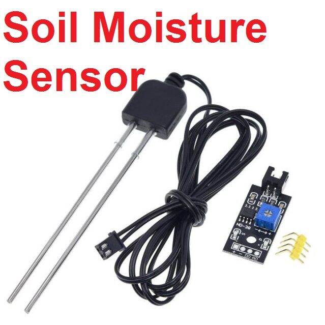 เซ็นเซอร์วัดความชื้นในดิน Soil Moisture Sensor and Soil Detector Module ...