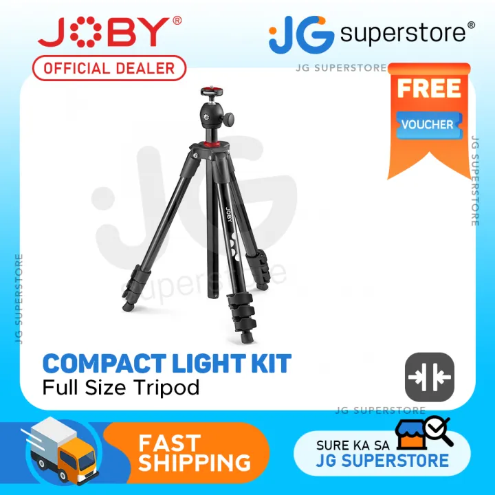 JOBY Compact Light Tripod Full Size Kit with Smartphone Mount for ...