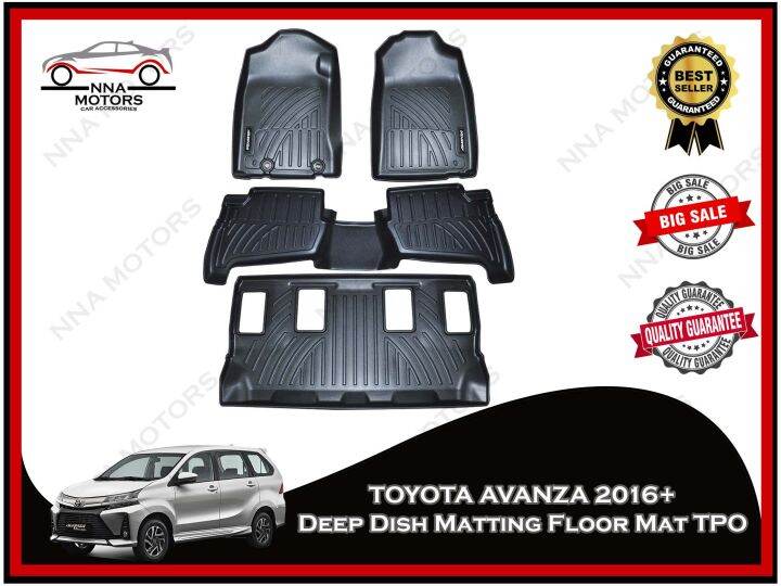 TOYOTA AVANZA 2015-2018/2019+ Deep Dish Mat High Quality Deepdish ...
