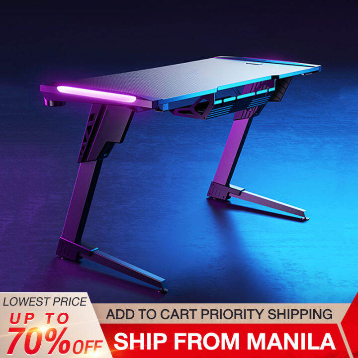 BAIERDI RGB gaming table gaming table for pc gaming table for pc ...