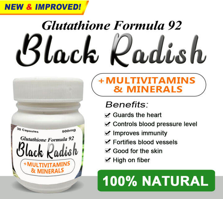 GLUTATHIONE FORMULA 92 BLACK RADISH CAPSULES (MAIN) | Lazada PH