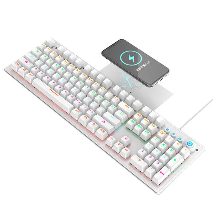 K118 Mechanical Keyboard Colorful Phone Wireless Charging Green Axis ...