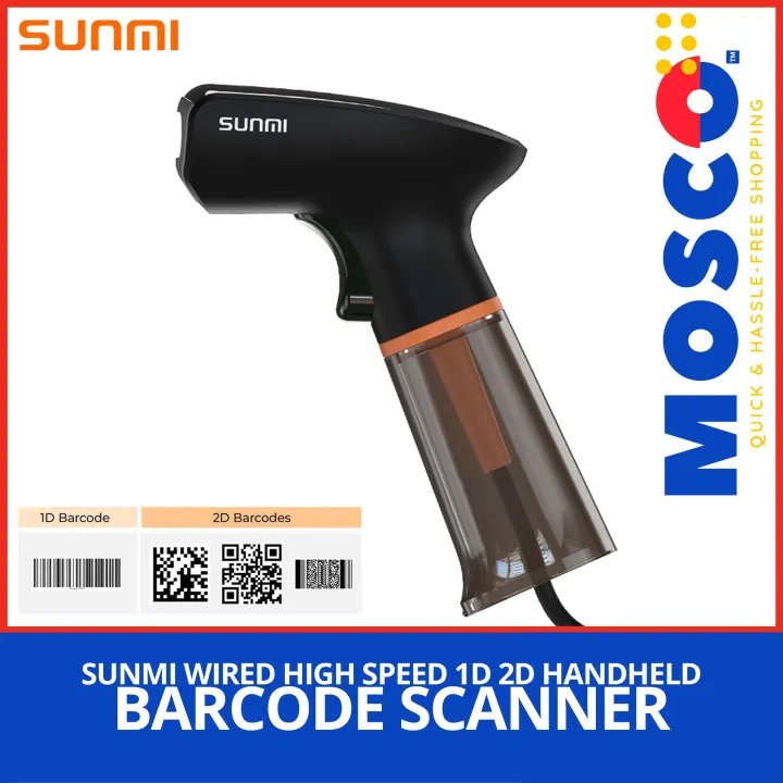 Sunmi Handheld Barcode Scanner High Speed Ultra Durable 1D 2D QR CODE ...