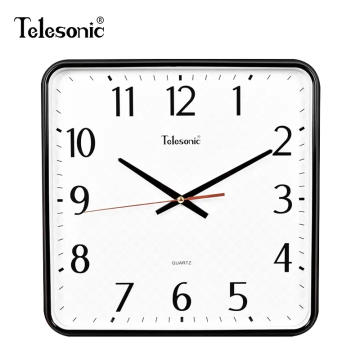 TELESONIC/ Uranus fashion square wall clock Simple living room quartz ...