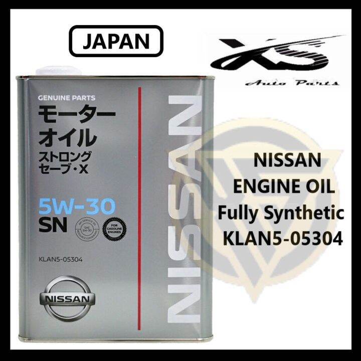 NISSAN Engine Oil Fully Synthetic Strong Save X 5W30 (SN) Made In Japan ...