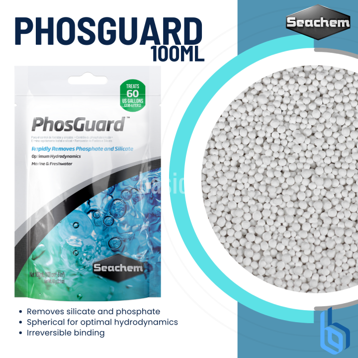 Seachem Phosguard 100ml Bagged ( Removes silicate and phosphate ...