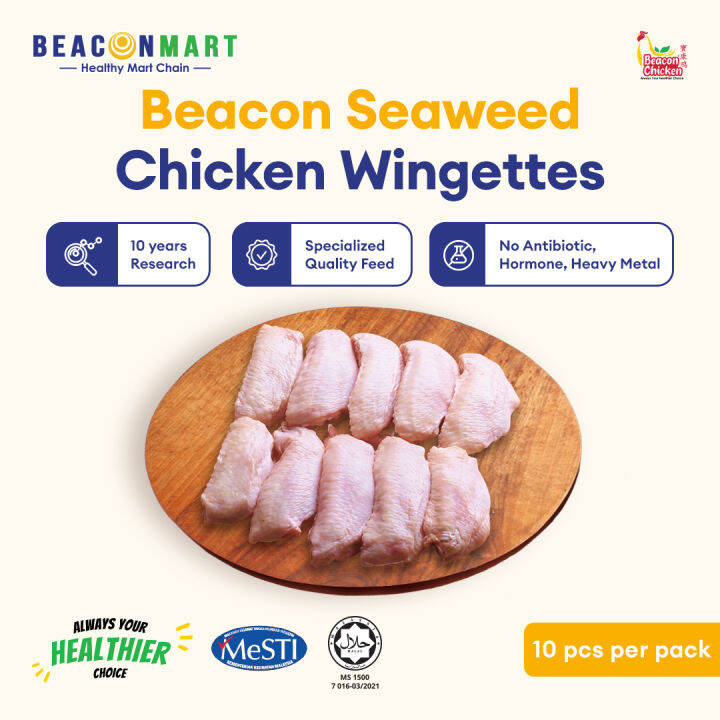 [Beacon Mart] HALAL Chicken Wingettes Fresh Frozen | 10PCS | Ayam Segar ...
