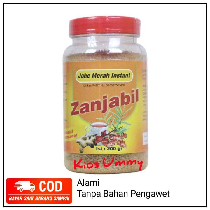 Jahe Merah Instan Zanzabil Toga Nusantara 200gr Minuman Instan Jahe ...