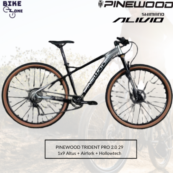 [Bike zone] PINEWOOD TRIDENT PRO 1X9 29ER MOUNTAIN BIKE Shimano Alivio ...