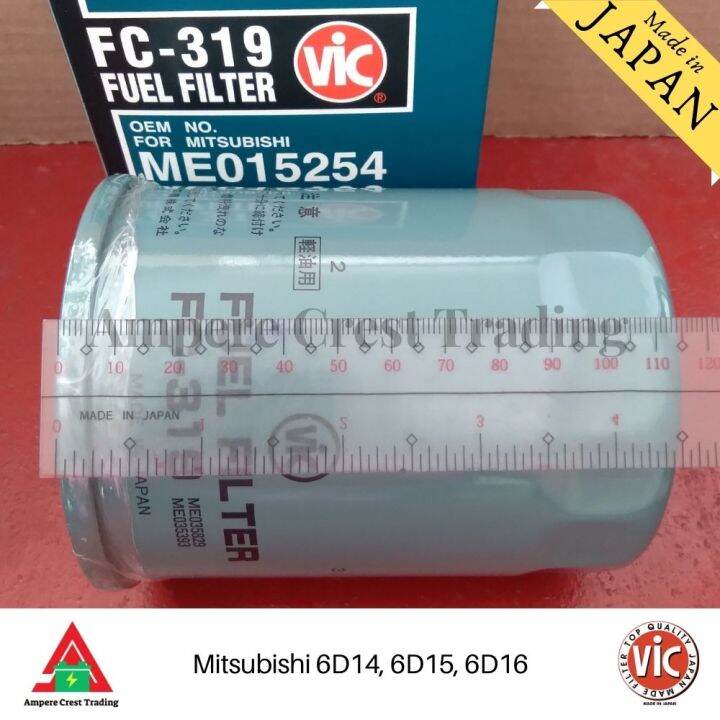 Vic Fuel Filter FC-319 - Mitsubishi 6D14, 6D15, 6D16 | Lazada PH