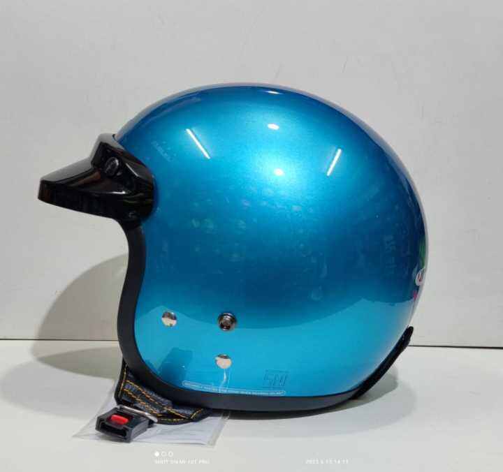 CARGLOSS CFM SOLID ICE BLUE ORIGINAL HELMET | Lazada Indonesia